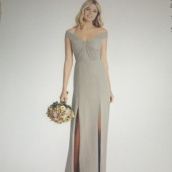 Social | Dresses | Nwt Social Full Length Sheer Crepe Dress Size 4 ...